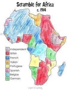 Scramble For Africa Map - Layers of Learning