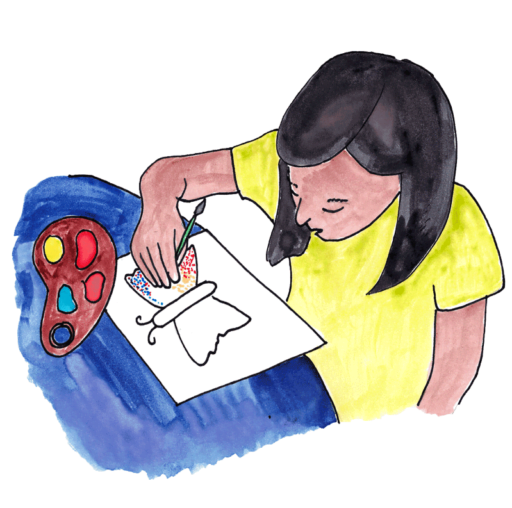 How to Paint Pointillism Style Art - Layers of Learning