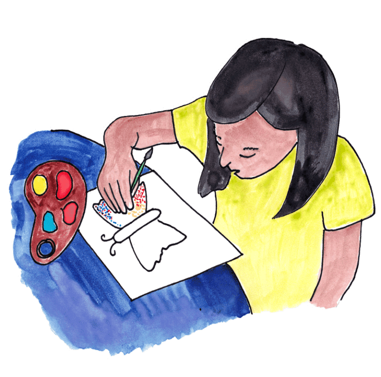 How to Paint Pointillism Style Art - Layers of Learning