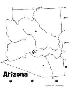 Arizona Map - Layers of Learning