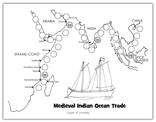 Medieval Indian Ocean Trade Routes