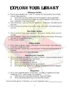 Library Activities - Layers of Learning