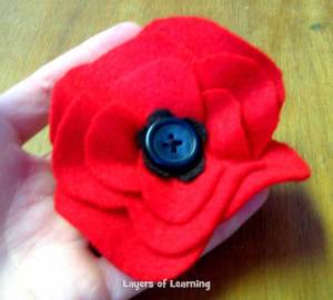 Veterans Day Poppy Craft - Layers of Learning