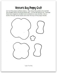 Veterans Day Poppy Craft - Layers of Learning