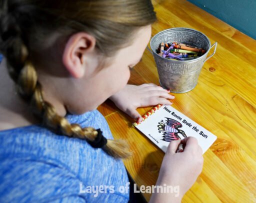 Print and Color a Free “How Raven Stole The Sun” Native American Legend ...