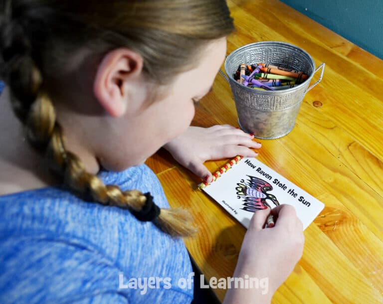 Print and Color a Free “How Raven Stole The Sun” Native American Legend ...