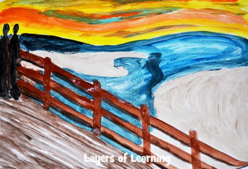 Recreate Munch’s The Scream With Your Kids - Layers of Learning