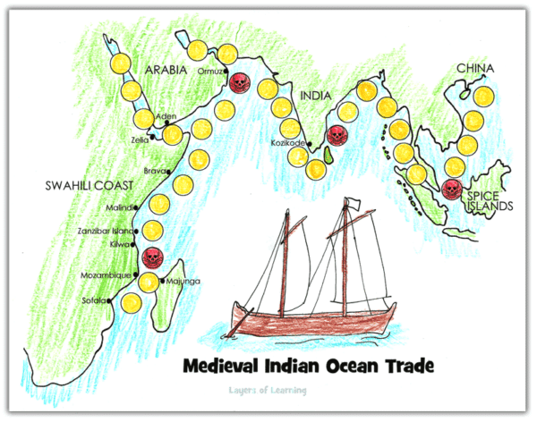 Medieval Indian Ocean Trade Routes