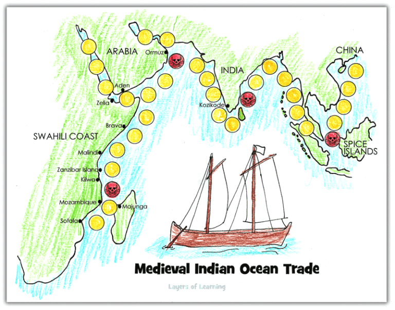 Medieval Indian Ocean Trade Routes