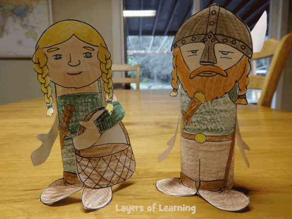 Map of the Viking World and a Viking People Craft - Layers of Learning