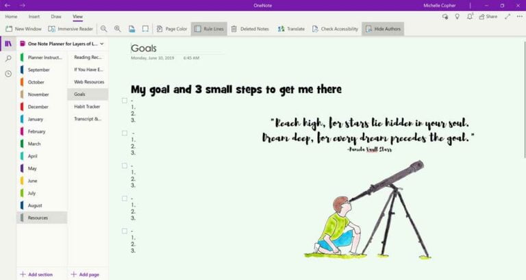 Layers of Learning OneNote Planner - Layers of Learning
