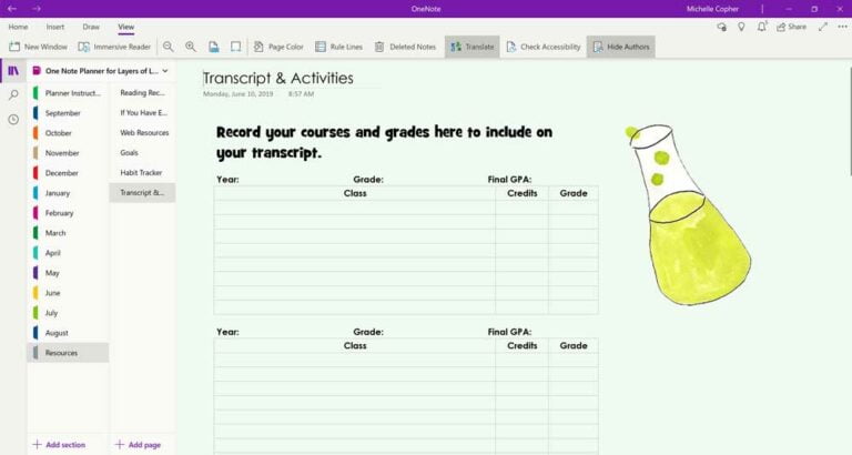Layers of Learning OneNote Planner - Layers of Learning