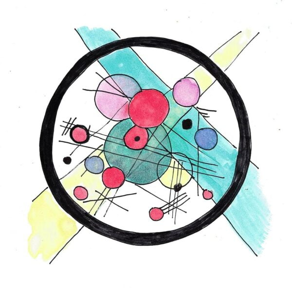 An Effortless Roll-A-Kandinsky Expressionist Art Lesson